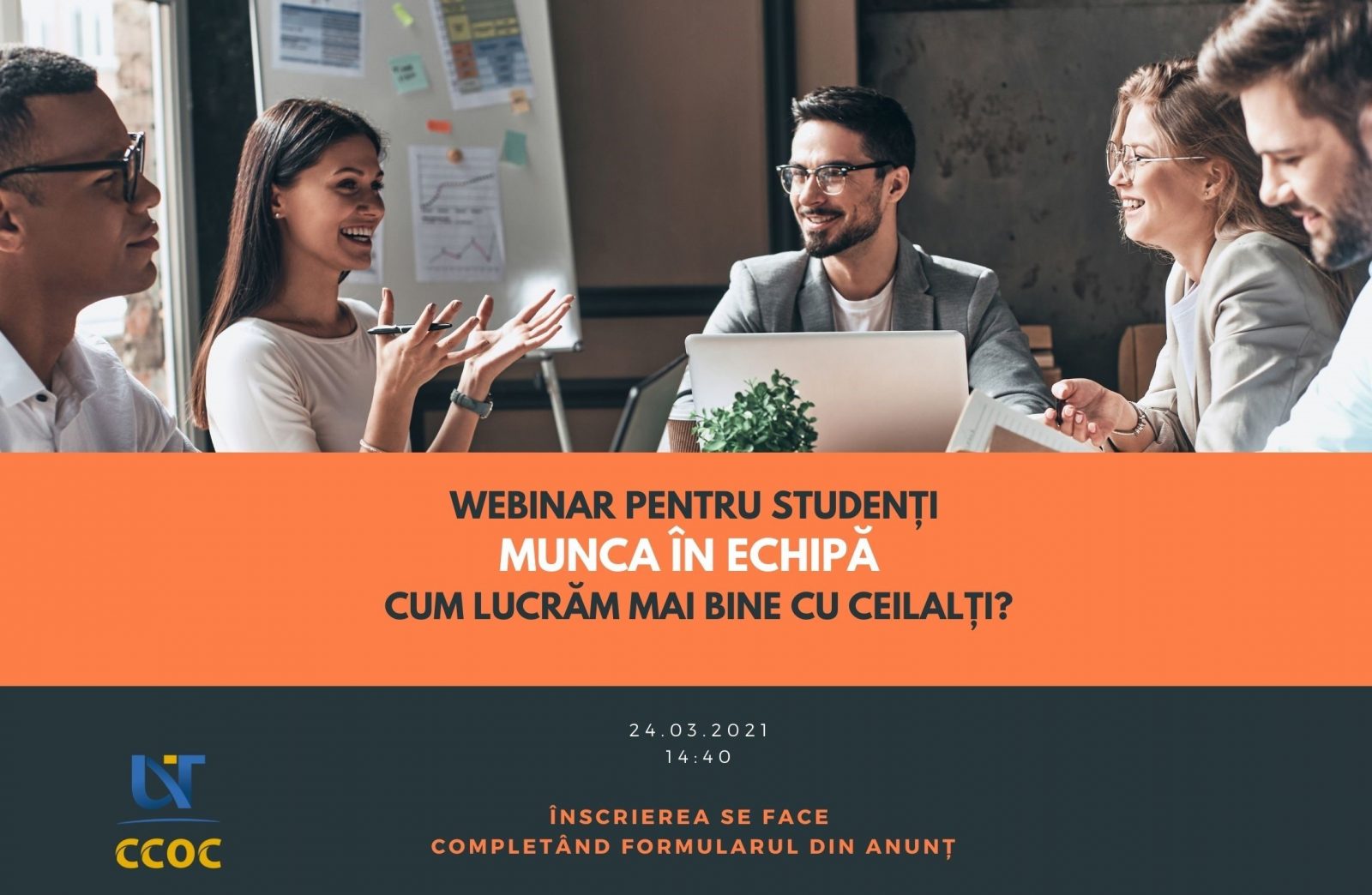 Webinar CCOC pentru studenți: Munca în echipă - Cum lucrăm mai bine cu ...
