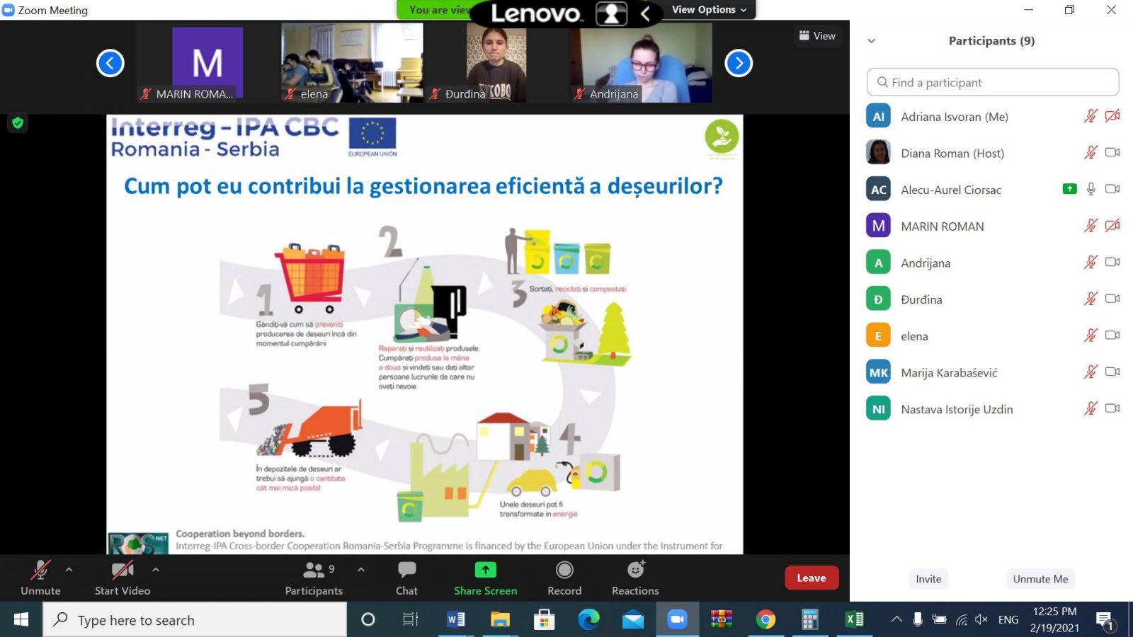 Online training sessions on horizontal topics and environmental issues ...