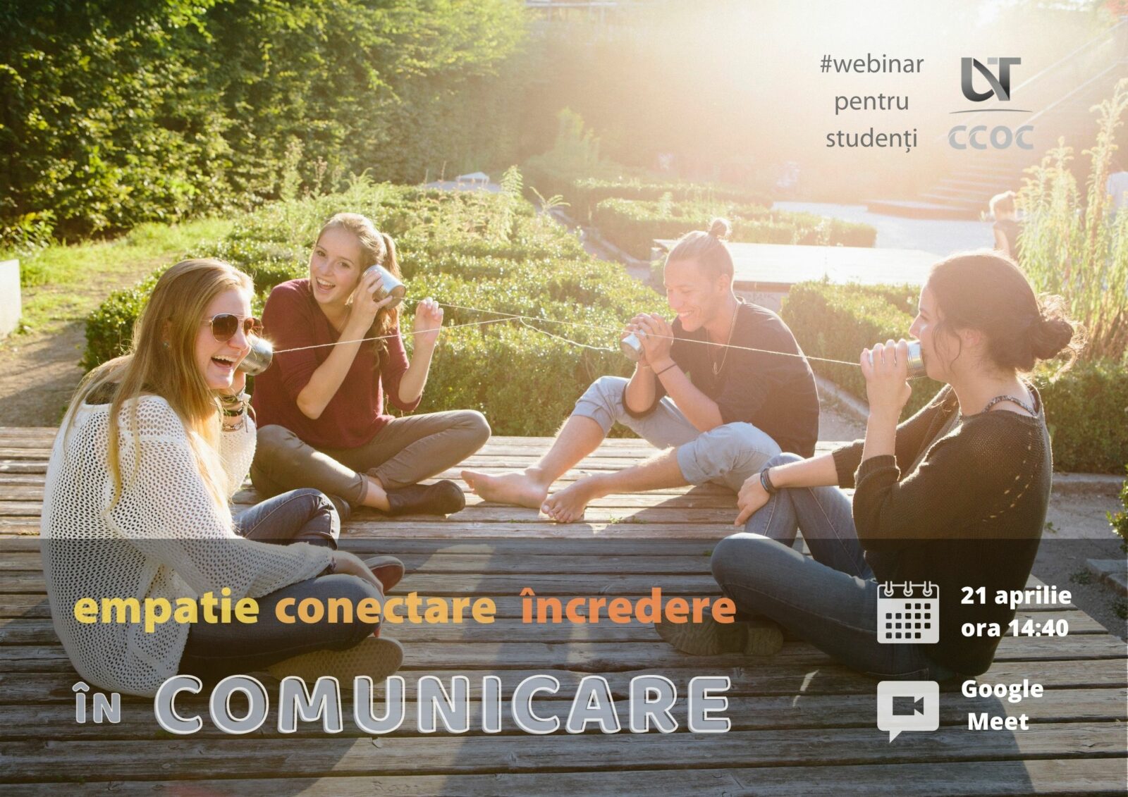 Echipa CCOC invită studenții UVT la webinarul „Conectare, empatie și ...