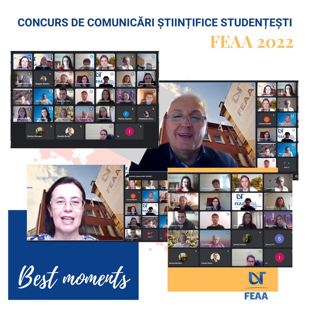 Concursul de comunicări ştiinţifice studenţeşti FEAA - UVT