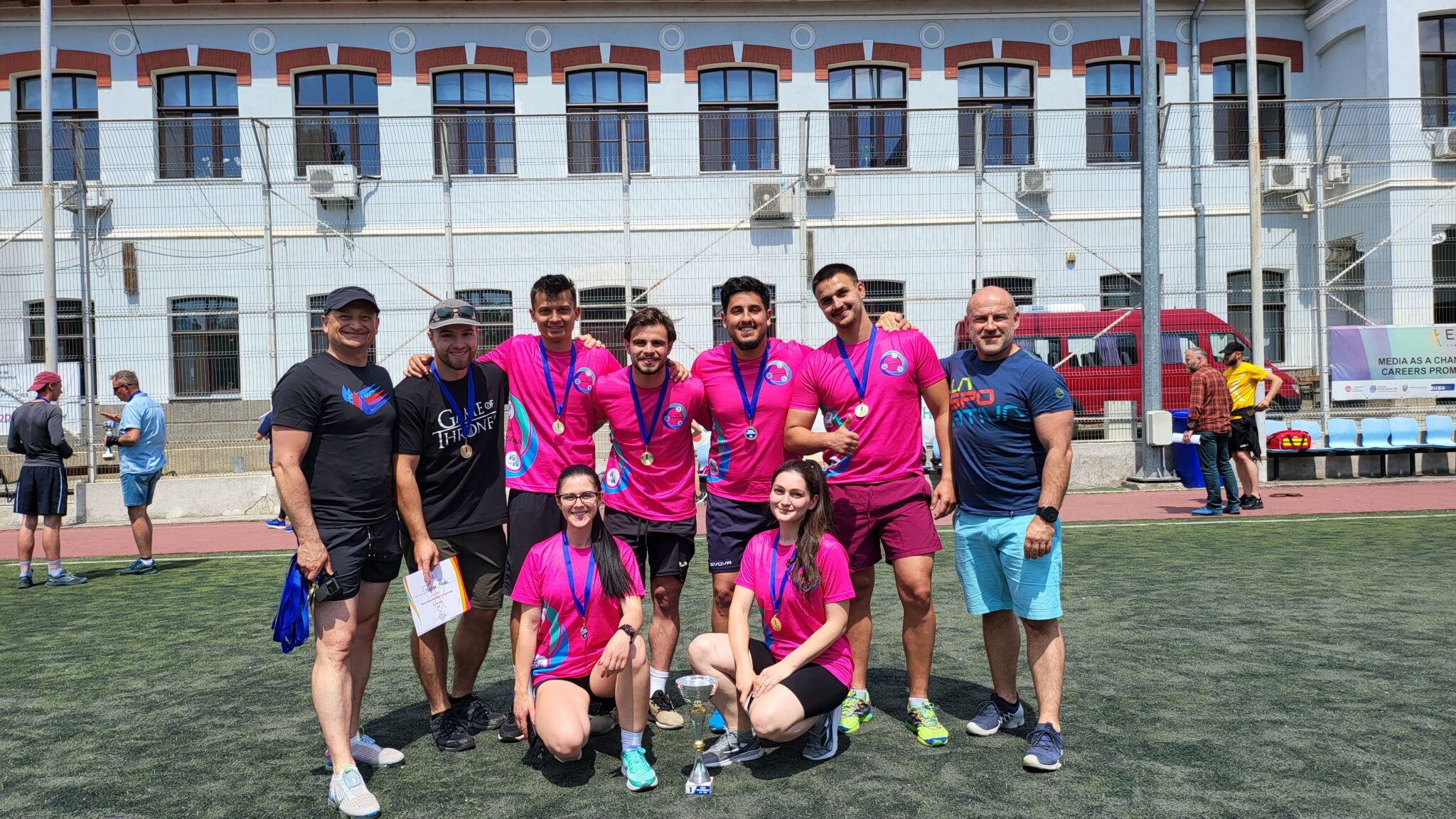Das FEFS-UVT-Team auf der höchsten Ebene des Iași - UVT University Cup