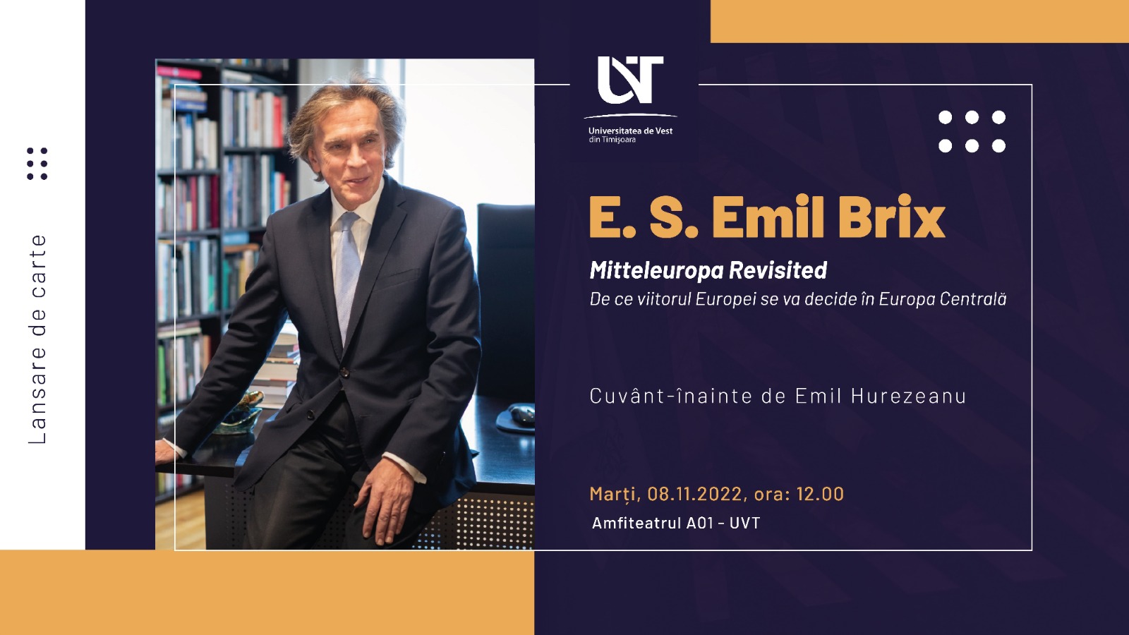 E.S. Emil Brix, membru de onoare al comunității academice a UVT - UVT