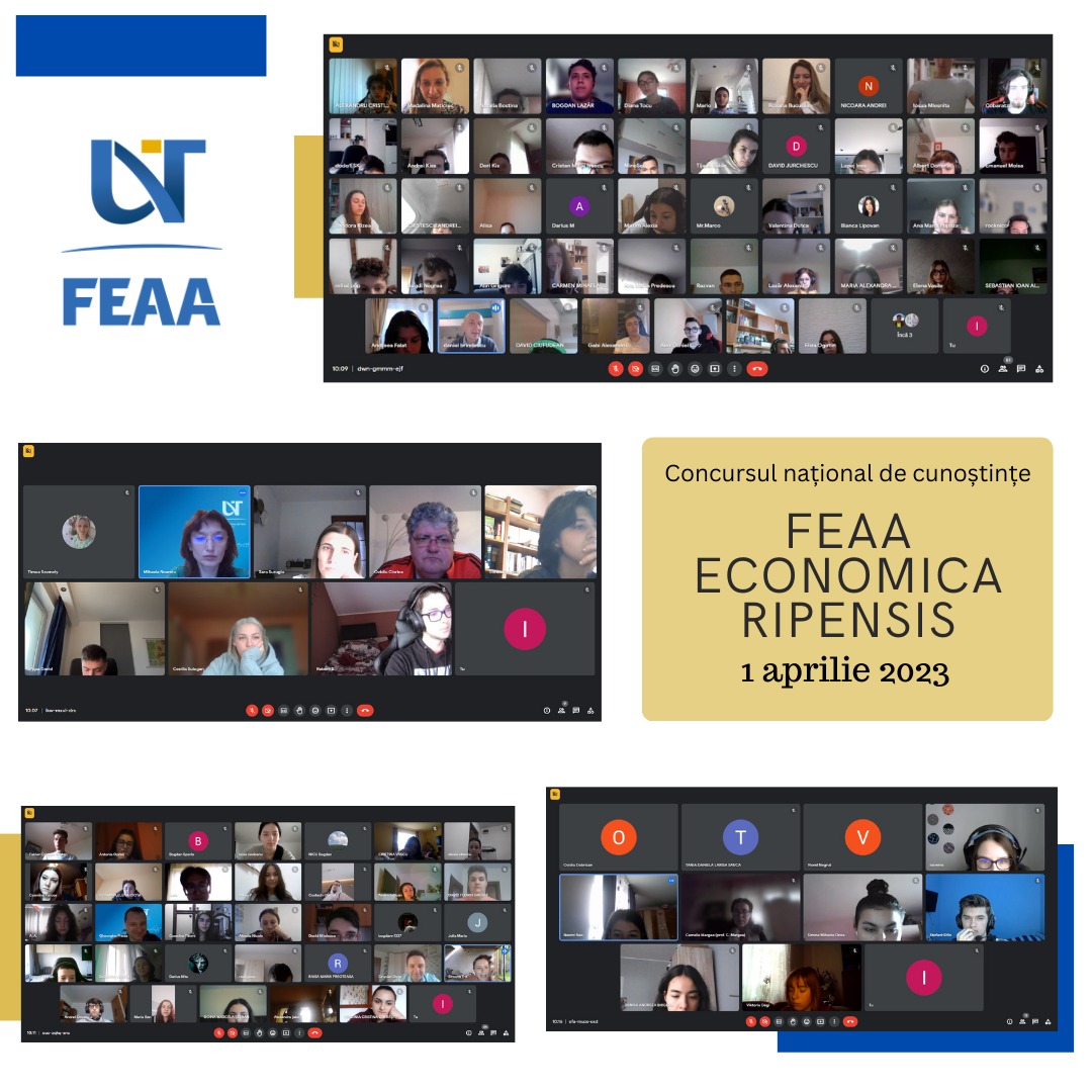 Nationaler Wettbewerb für Oberstufenschüler – „FEAA ECONOMICA RIPENSIS ...