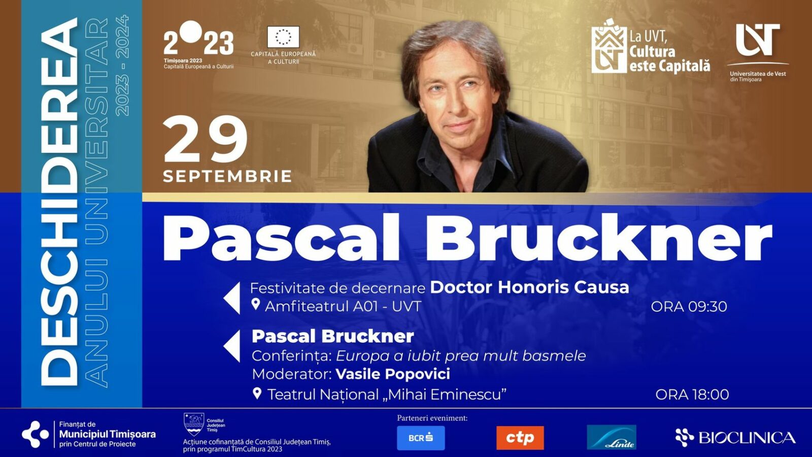 Pascal Bruckner: guest of honor at the opening of the academic year, at ...