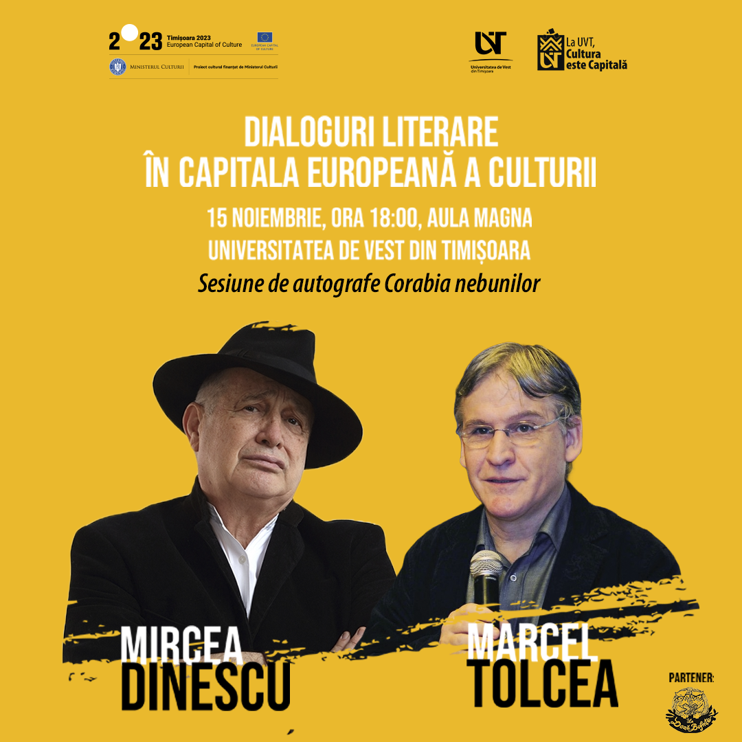 Mircea Dinescu și Marcel Tolcea, dialoguri literare în Capitala ...