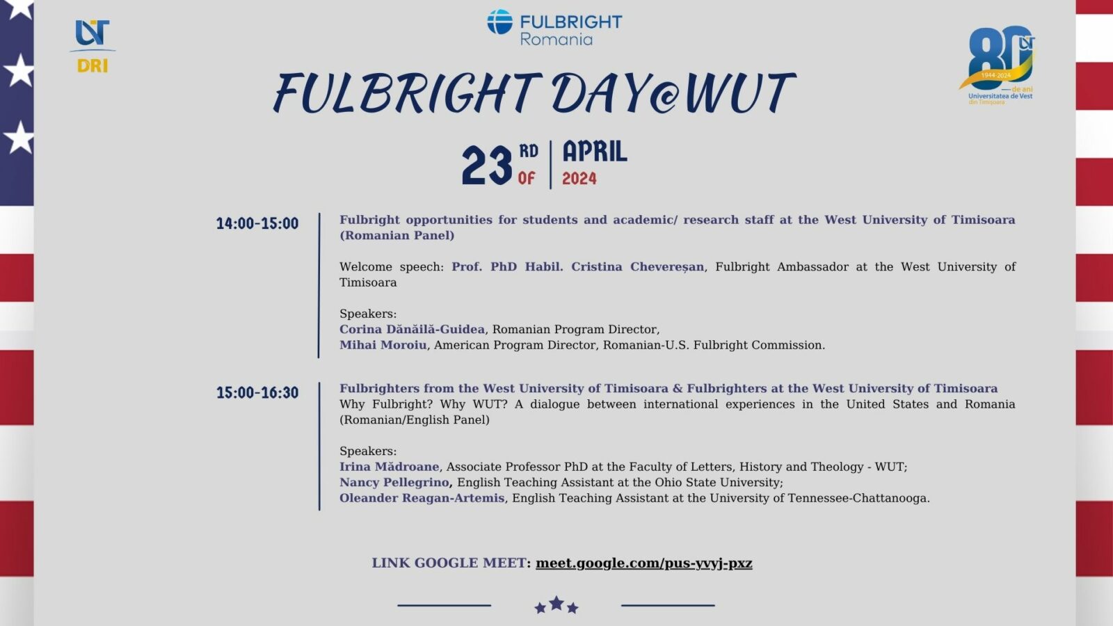 Fulbright Day@WUT 2024 - UVT