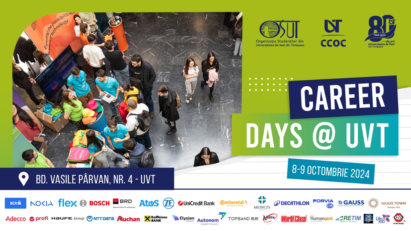 „Career Days UVT 2024” – ediția de toamnă a evenimentului de networking ...