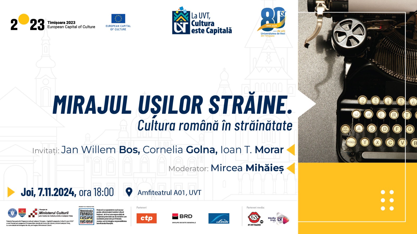 „Mirajul ușilor străine. Cultura română în străinătate” - UVT