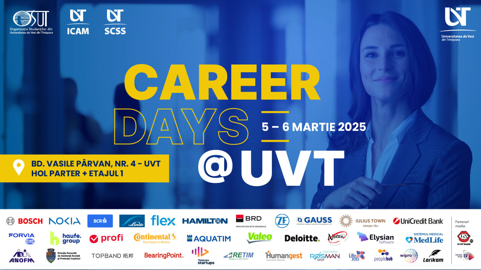 „Career Days@UVT 2025” – deschiderea evenimentului dedicat oportunităților de carieră ale ...